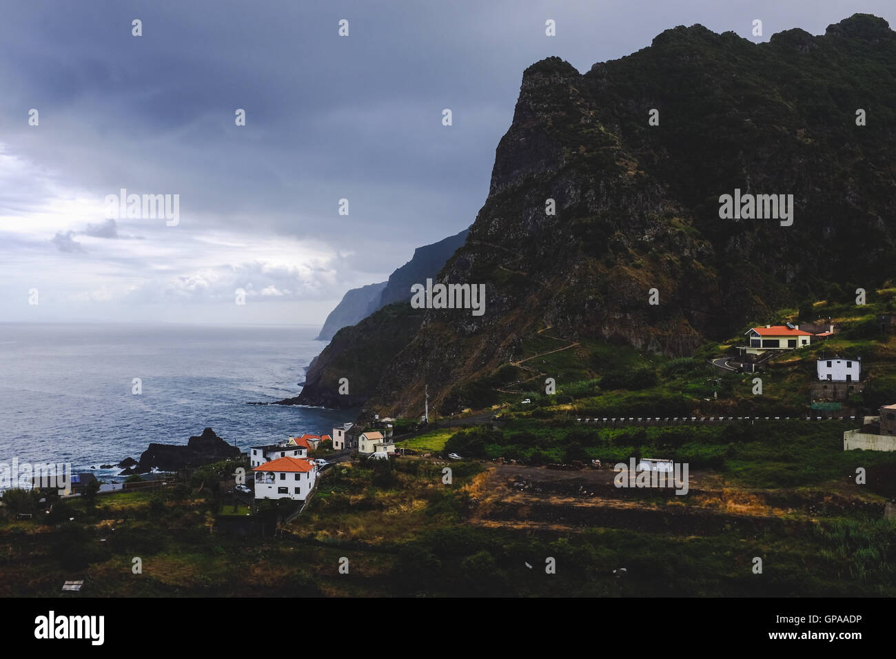 Storm over Madeira Stock Photo - Alamy