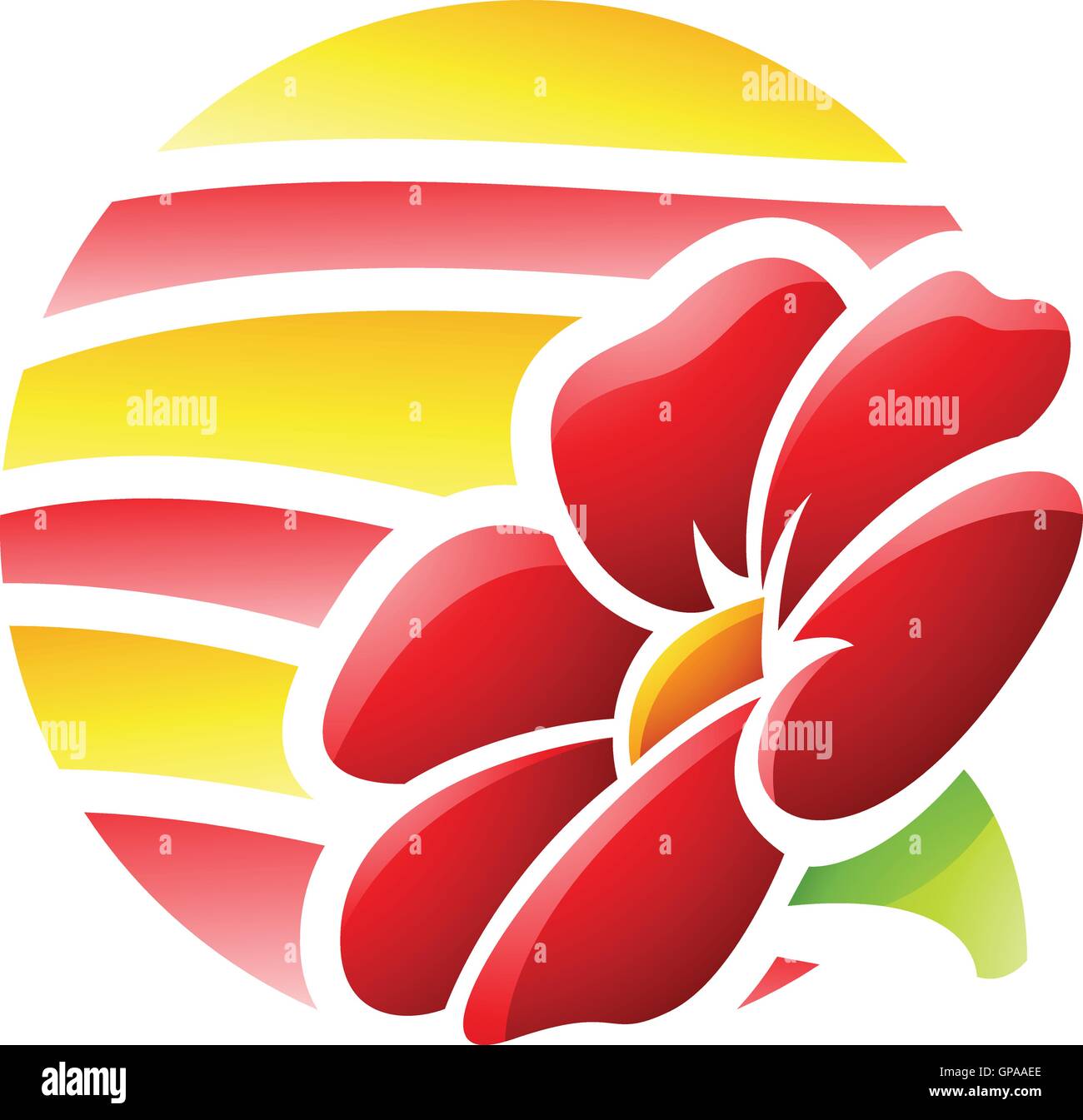Illustration of Summer Season Icon isolated on a white background Stock ...