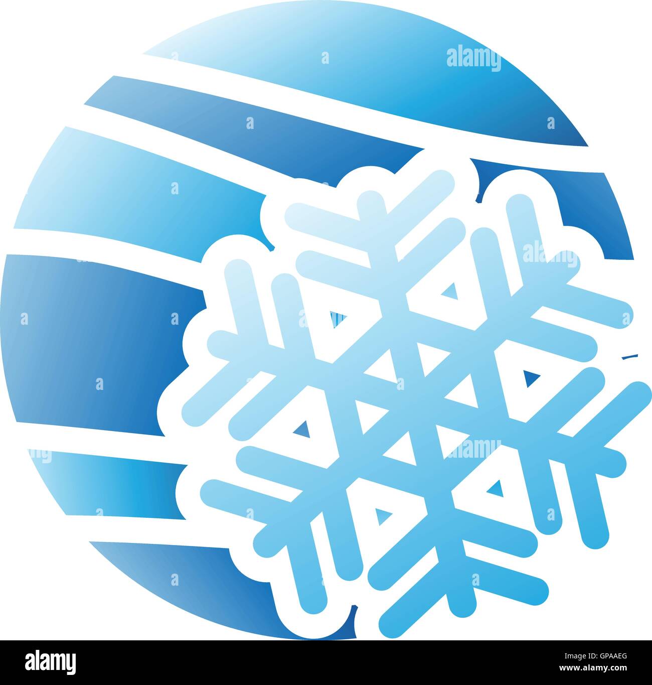 Illustration of Winter Season Icon isolated on a white background Stock ...