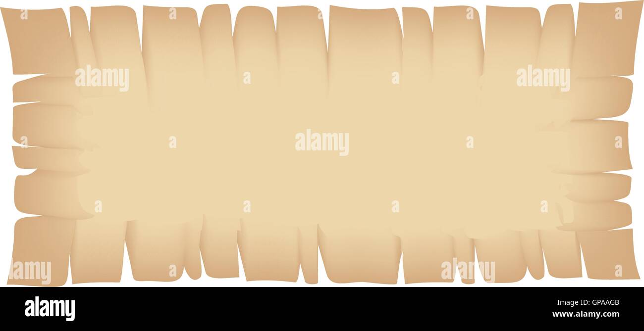 Scroll Banner Template Brown