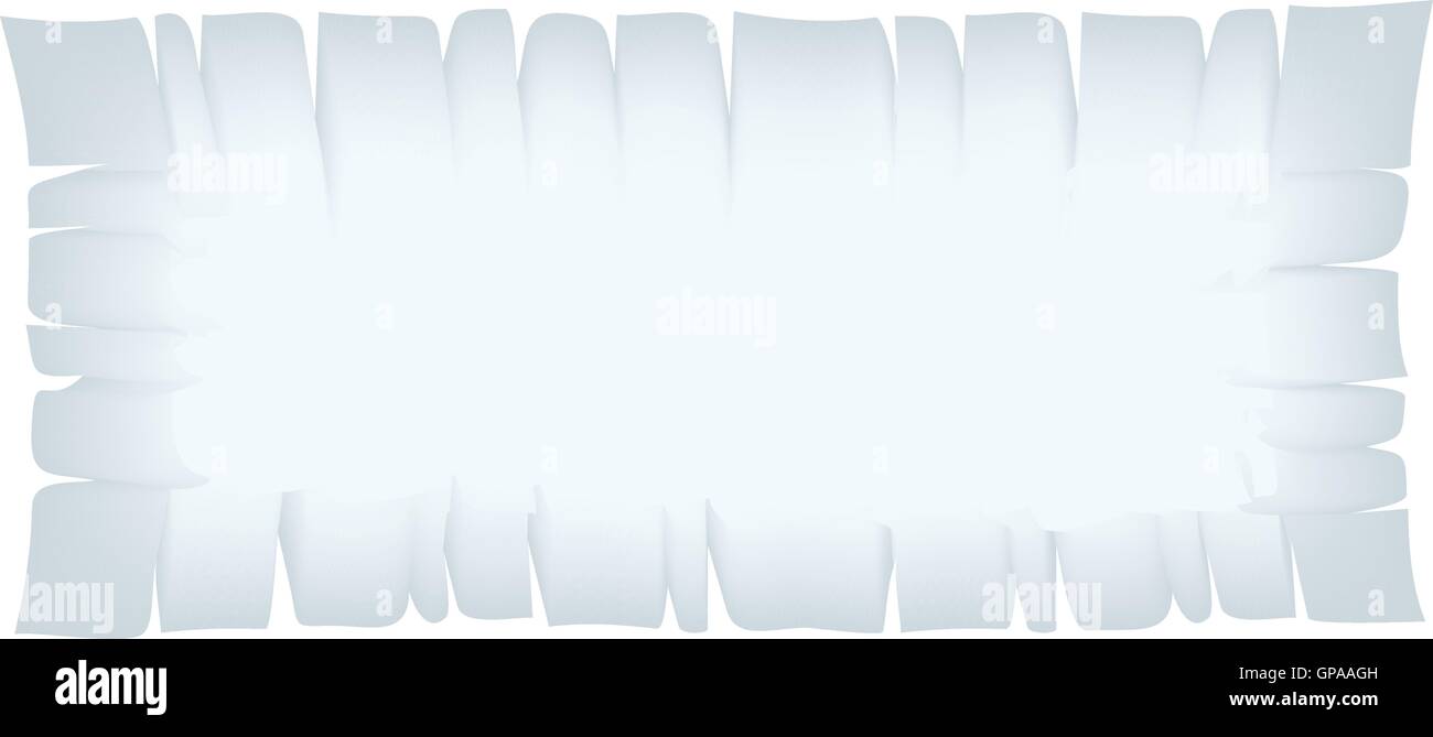 Illustration of Rectangle Light Blue Torn Banner isolated on a white ...