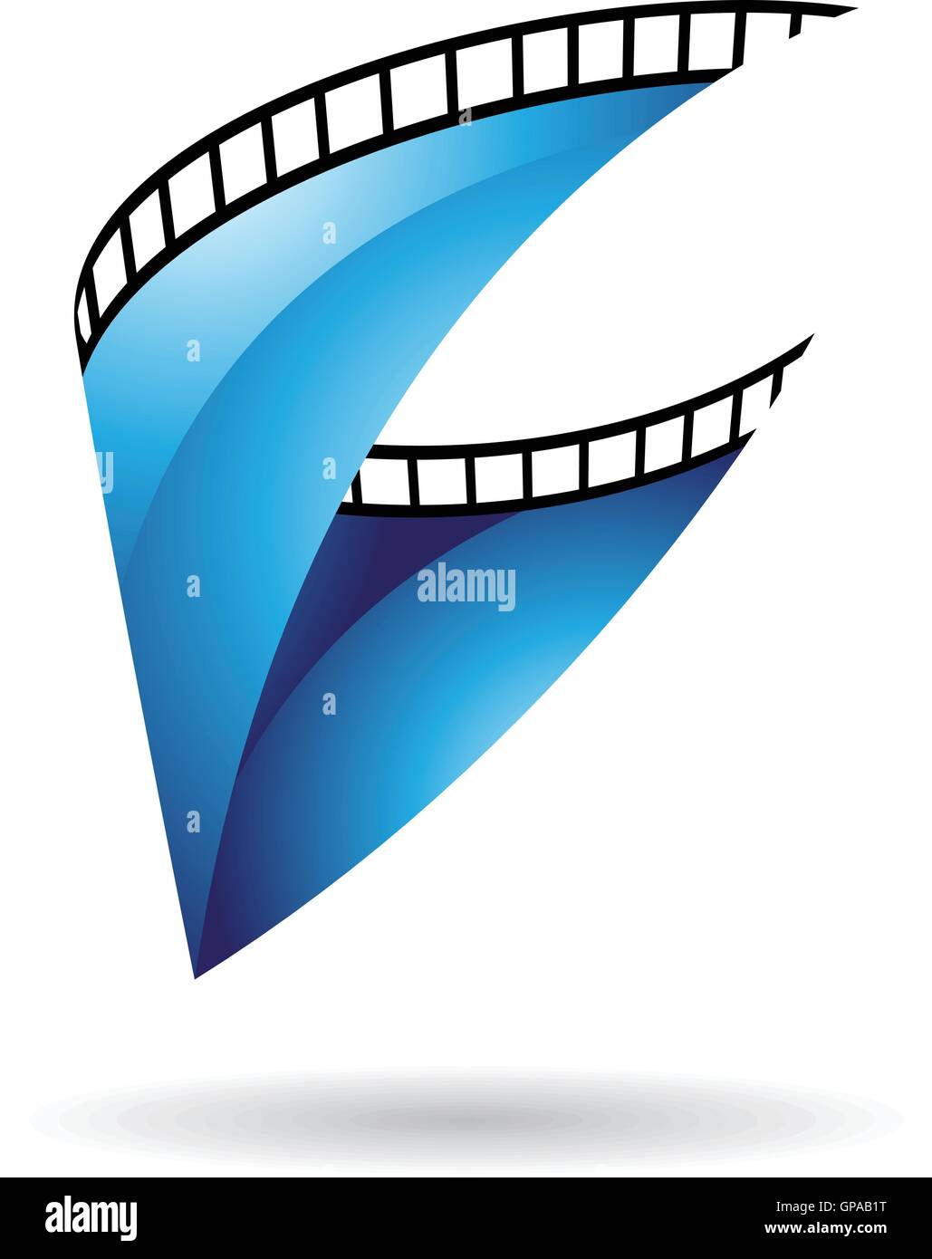 Blue transparent film reel hi-res stock photography and images - Alamy