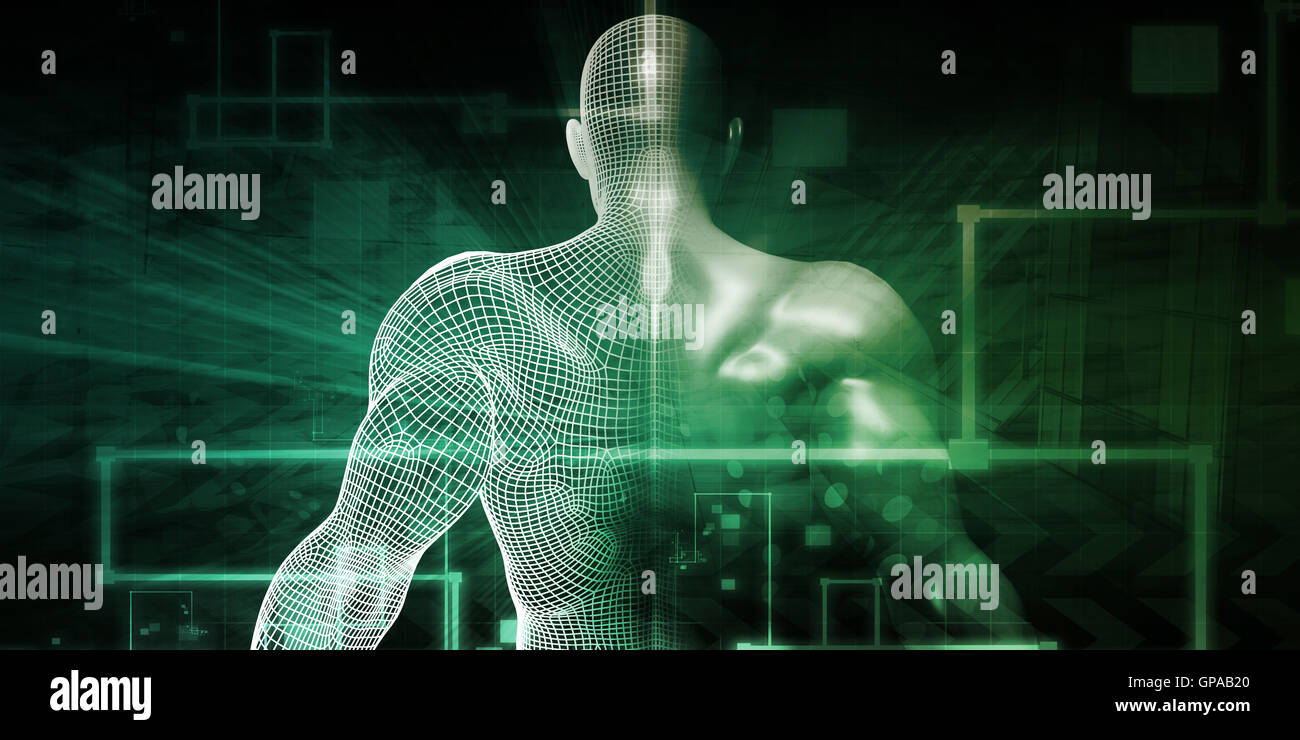 Science Technology Body Concept as an Abstract Stock Photo - Alamy