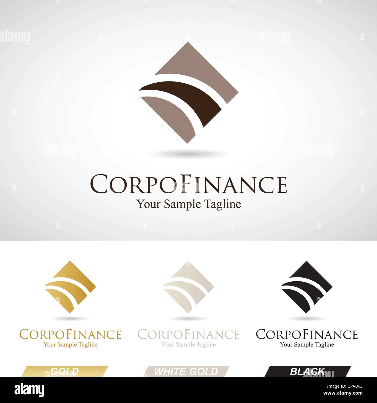 Abstract Square Logo Icon in Various Colors Vector Illustration Stock ...