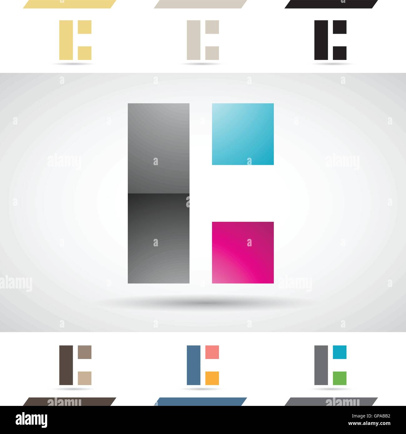 Design Concept of Colorful Stock Logos Icons and Shapes of Letter C ...
