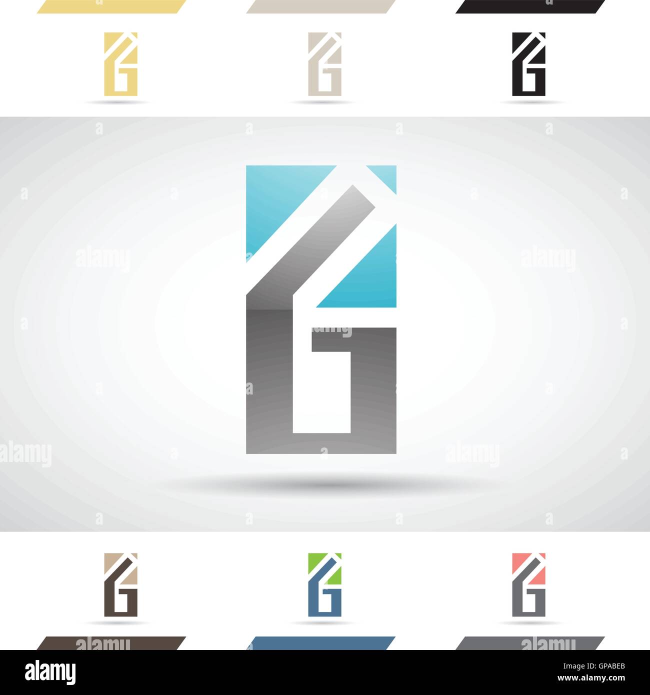 Design Concept of Colorful Stock Logos Icons and Shapes of Letter G ...