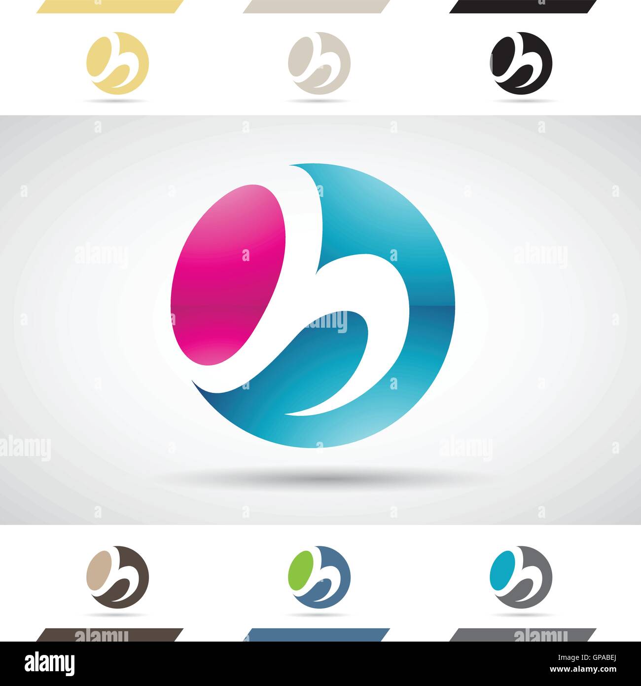 Design Concept of Colorful Stock Logos Icons and Shapes of Letter H ...
