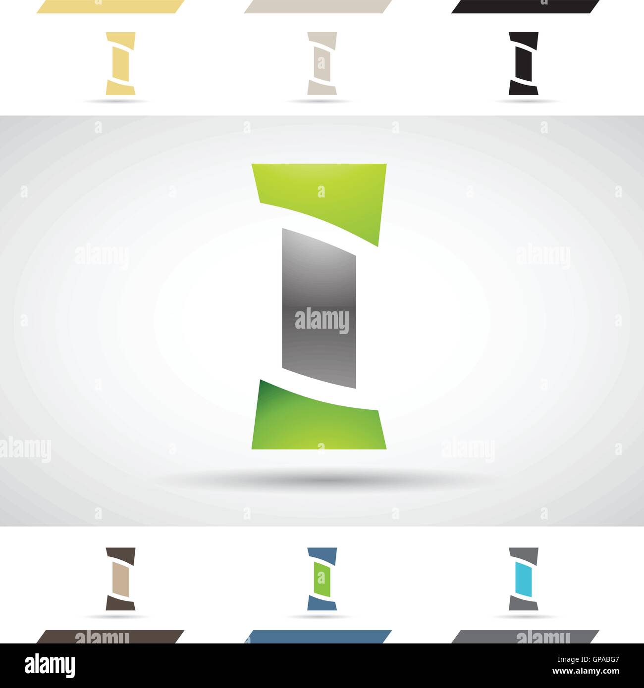 Design Concept of Colorful Stock Logos Icons and Shapes of Letter I ...