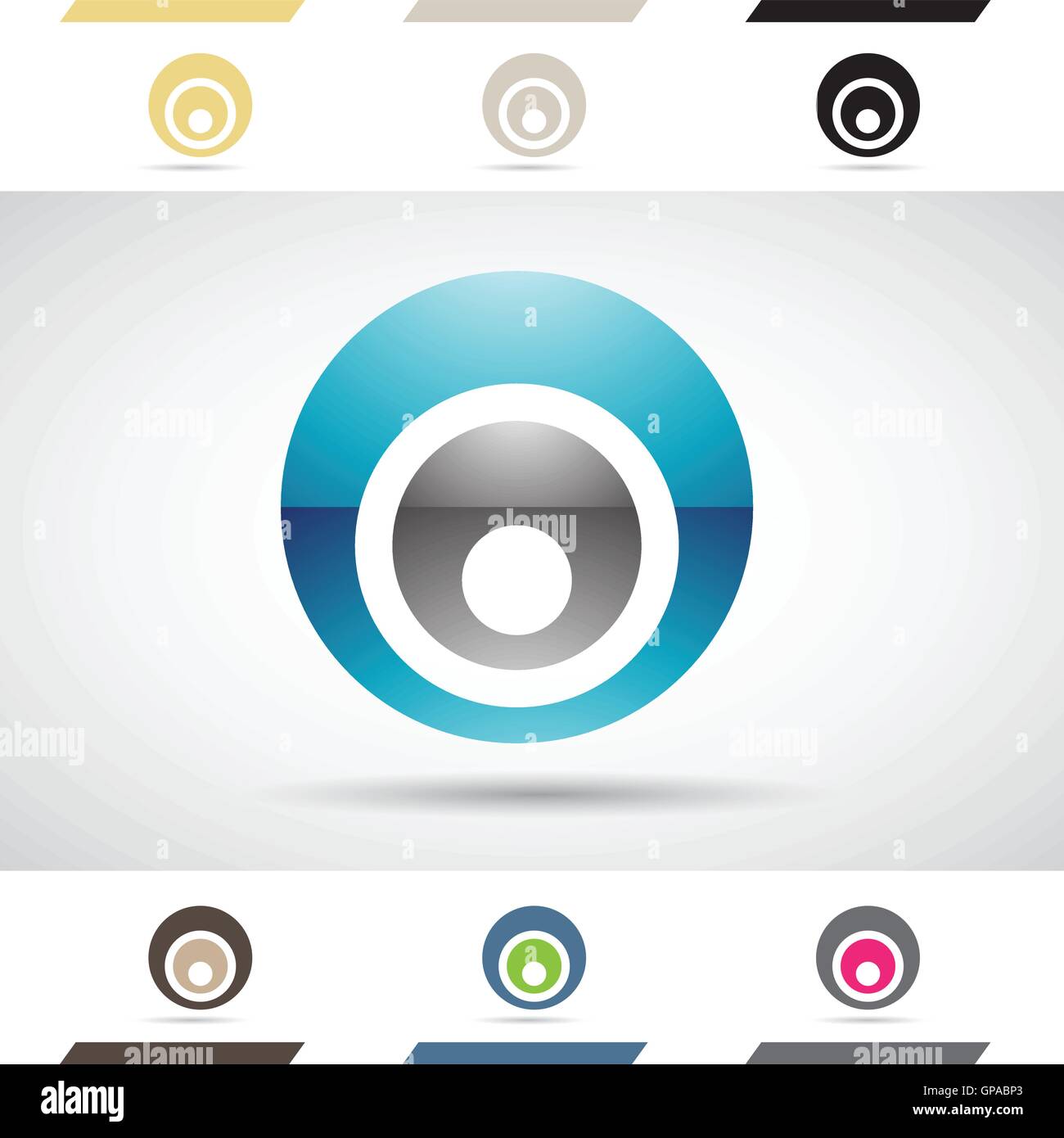 Design Concept of Colorful Stock Logos Icons and Shapes of Letter O ...