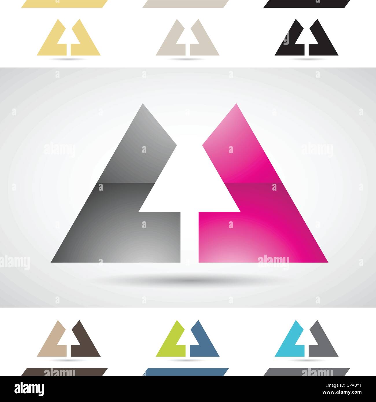 Design Concept of Colorful Stock Logos Icons and Shapes of Letter U ...