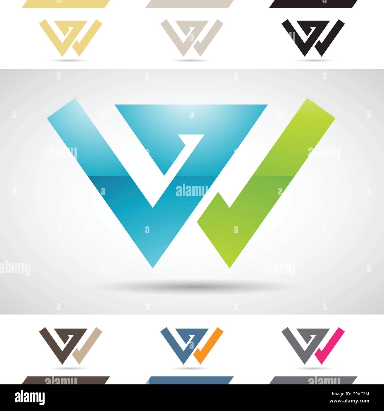 W logos Stock Vector Images - Alamy
