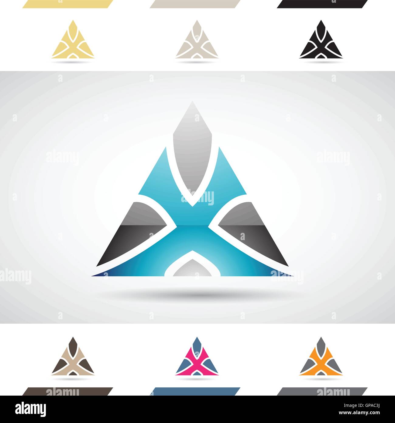 Design Concept of Colorful Stock Logos Icons and Shapes of Letter X ...