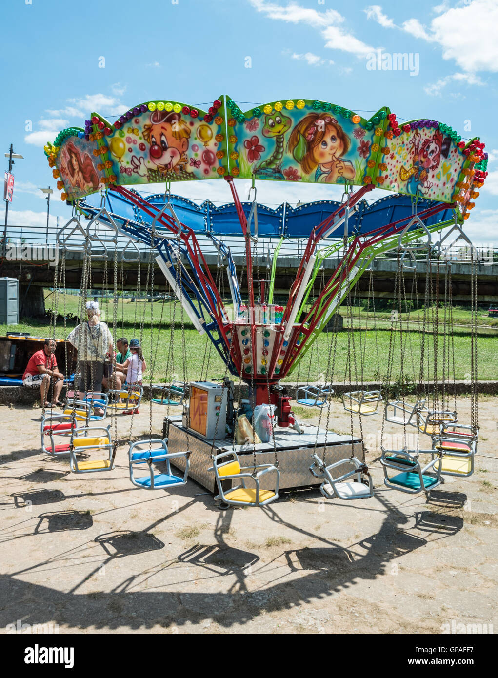 Carousel seat hi-res stock photography and images - Alamy