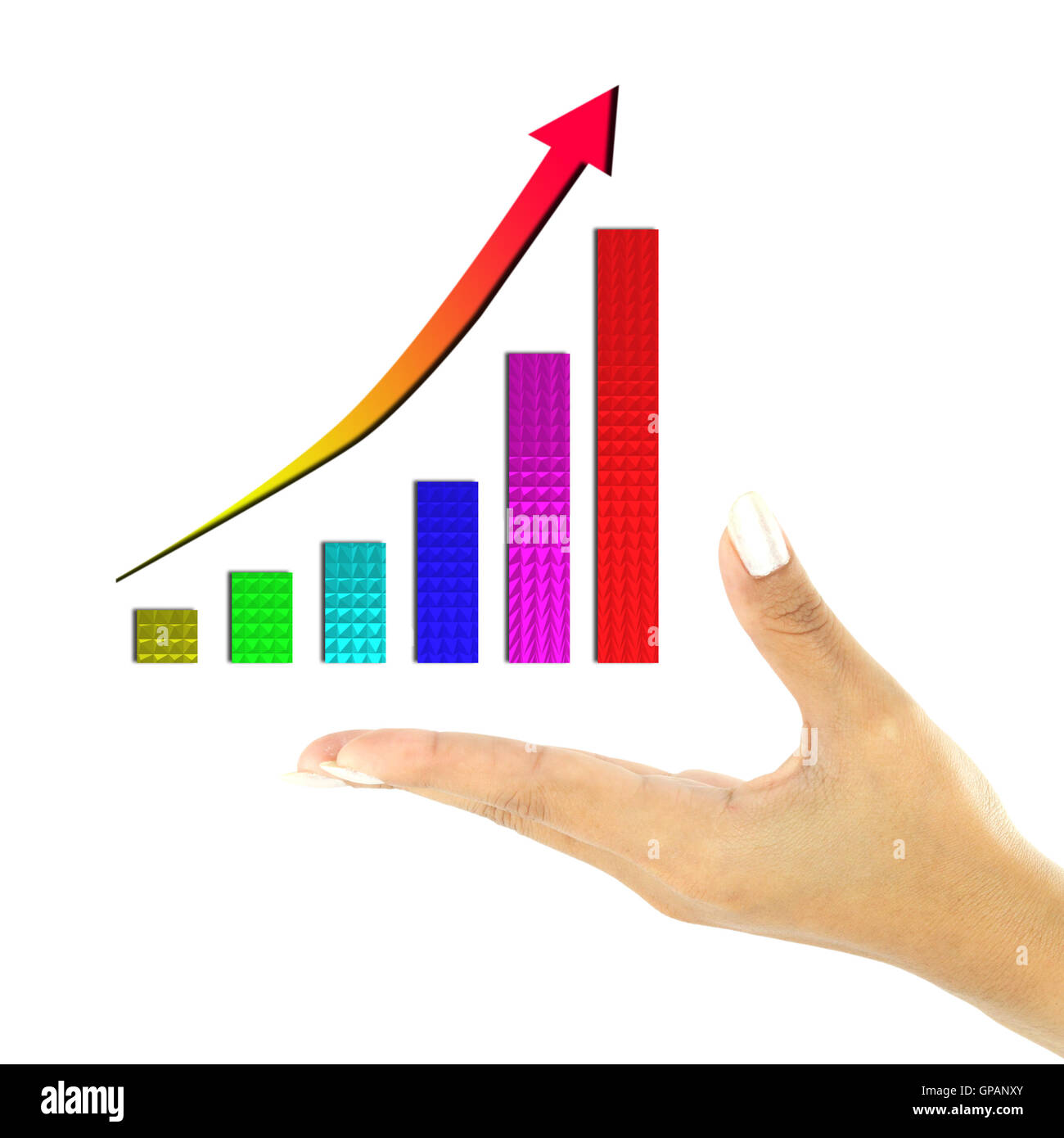 hand business graph Stock Photo - Alamy