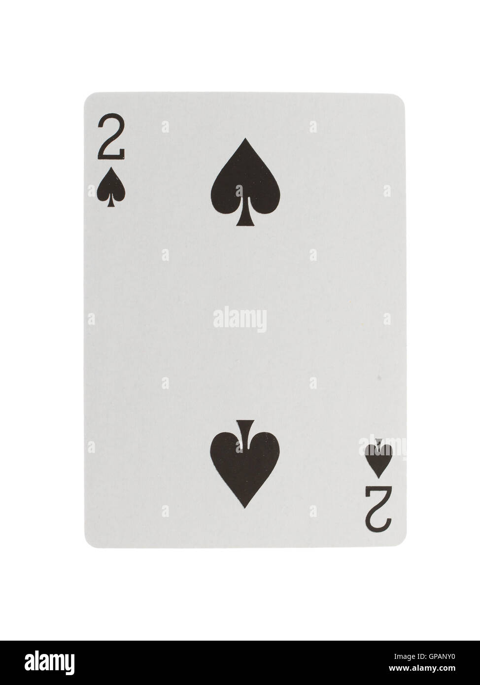 Playing card (two Stock Photo - Alamy