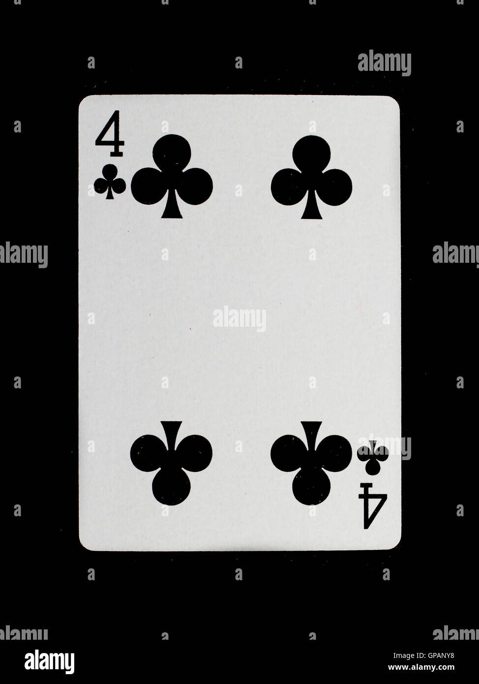 Playing card (four Stock Photo - Alamy