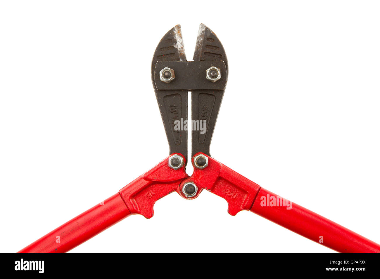 Close-up of a pair of boltcutters Stock Photo - Alamy