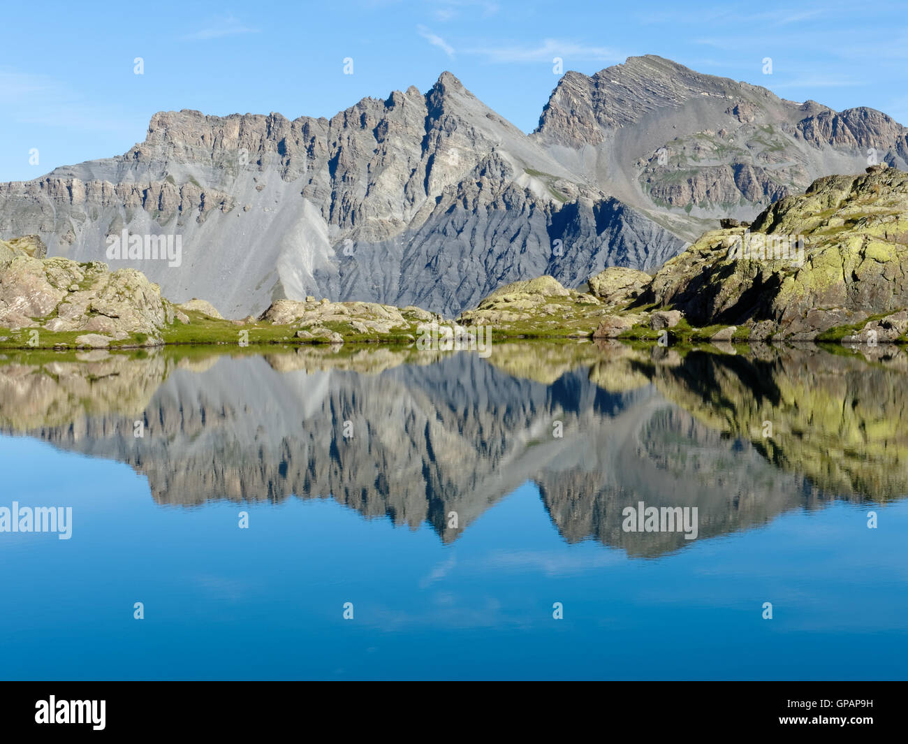 Reflection on a lake Stock Photo - Alamy