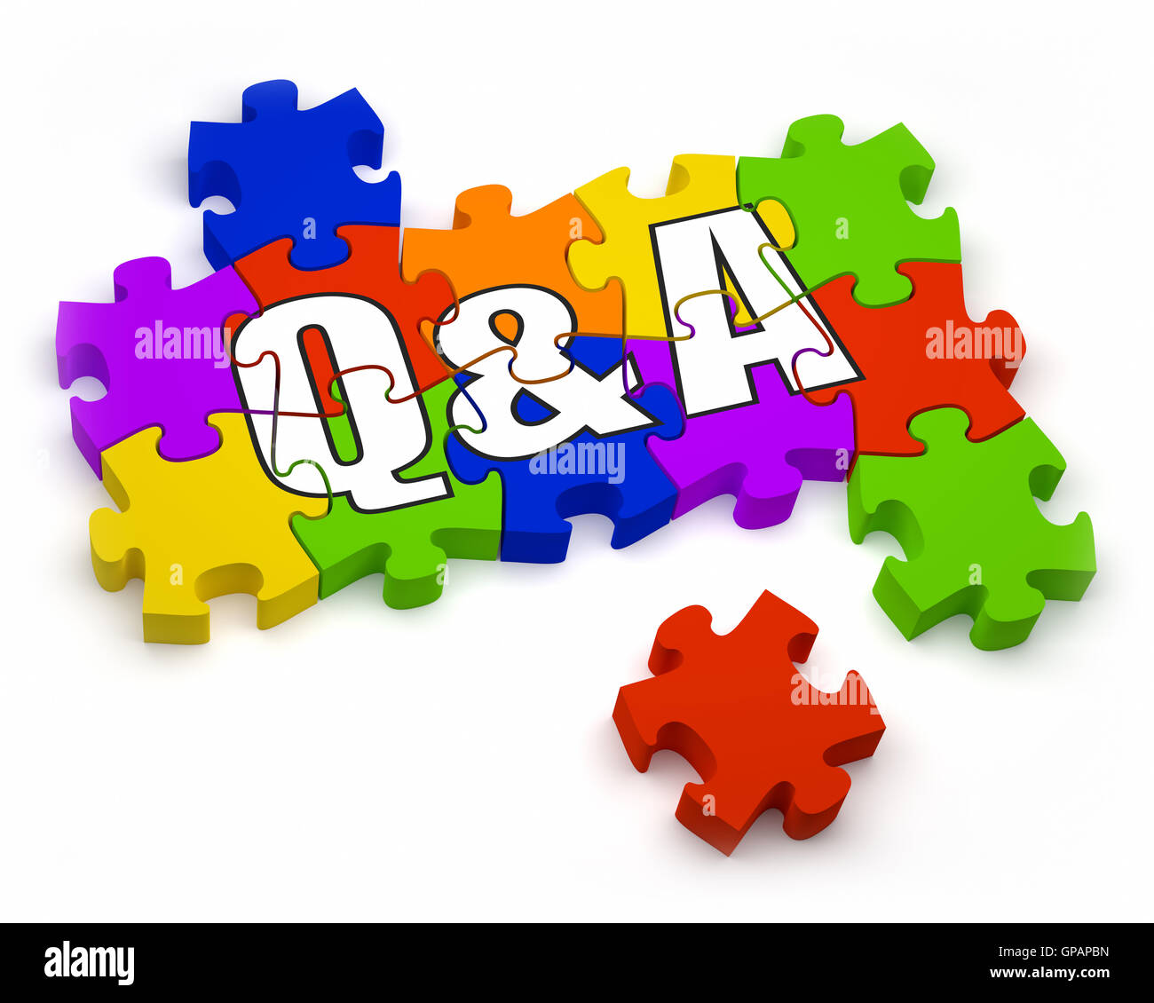 Questions answers word on Cut Out Stock Images & Pictures - Alamy