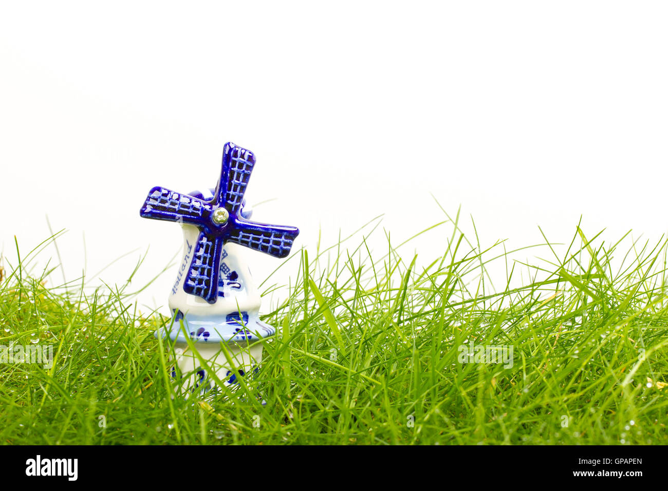 Dutch mini porcelain windmill Stock Photo - Alamy