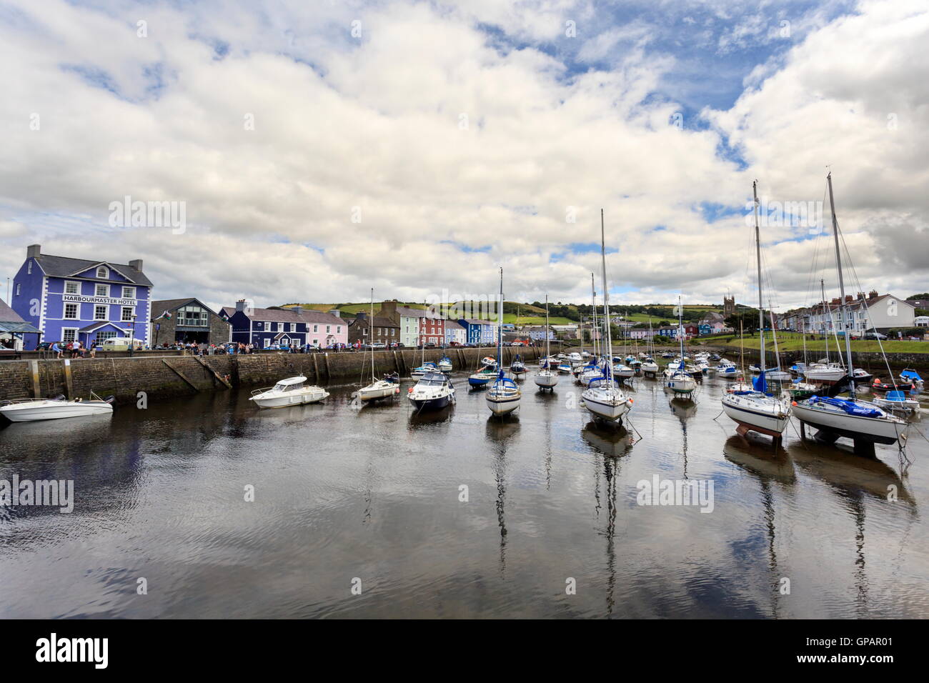 Aberaeron Harbour, Ceredigion, Wales Stock Photo - Alamy