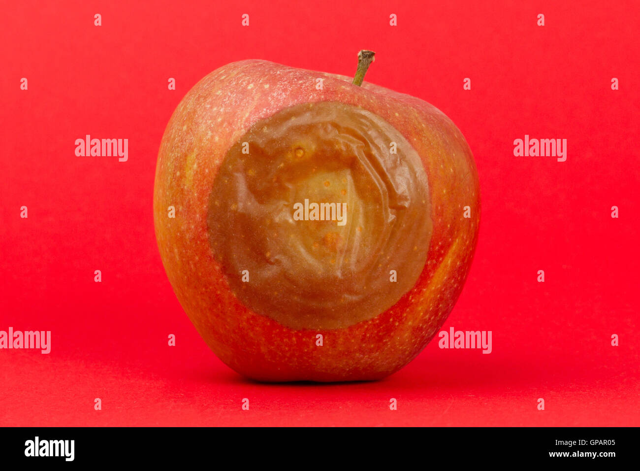 One bad red apple isolated Stock Photo - Alamy
