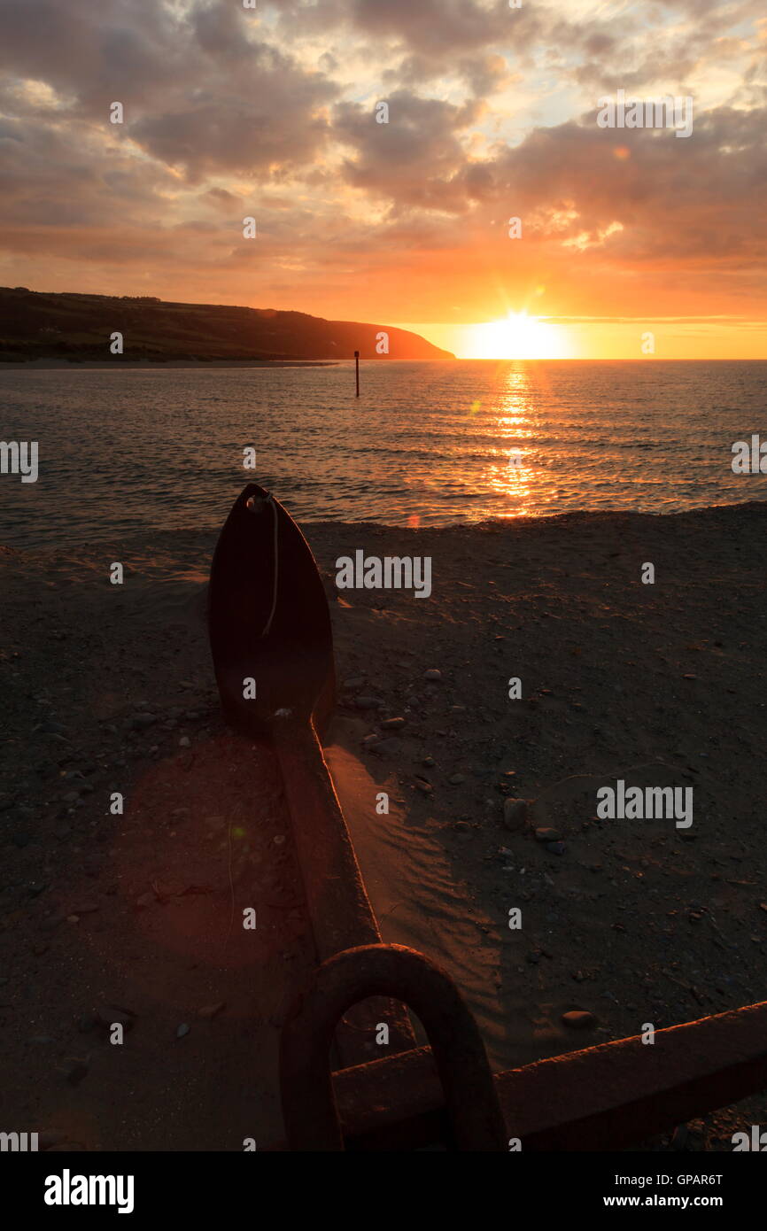 Gwbert on Sea where the river Teifi enters Cardigan Bay Stock Photo - Alamy