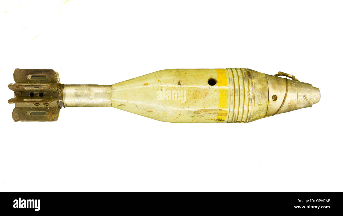 Mortar bomb from the Vietnam war Stock Photo - Alamy