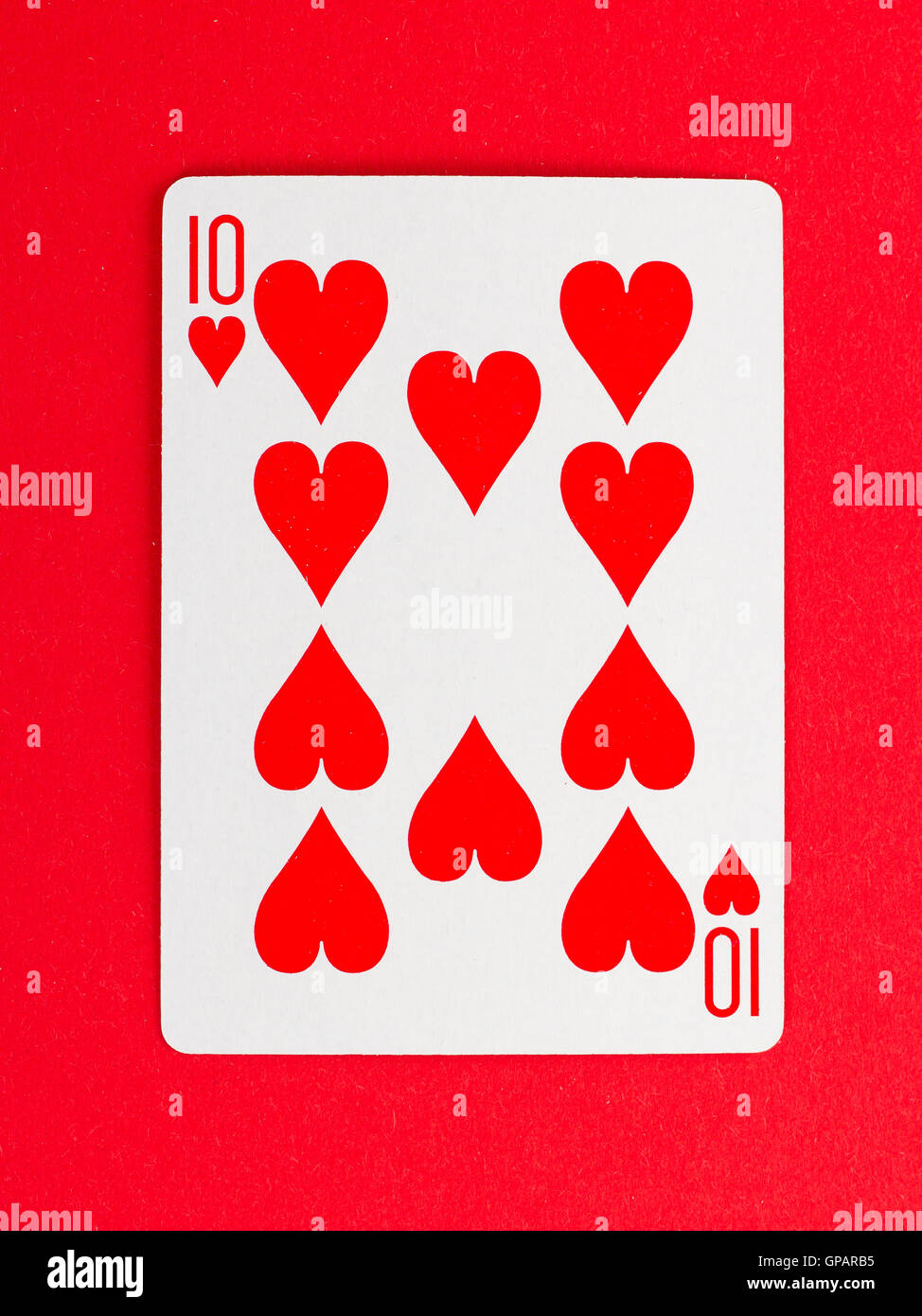 Playing card (ten Stock Photo - Alamy