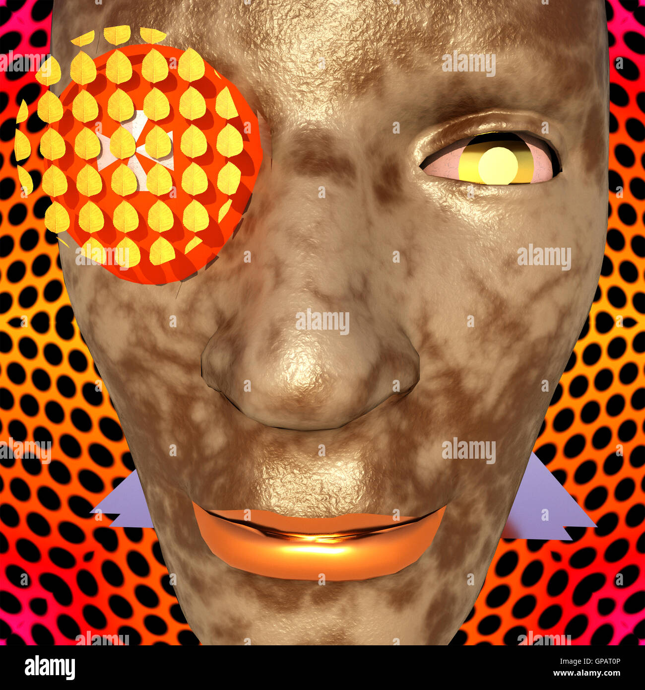 Techno face hi-res stock photography and images - Alamy