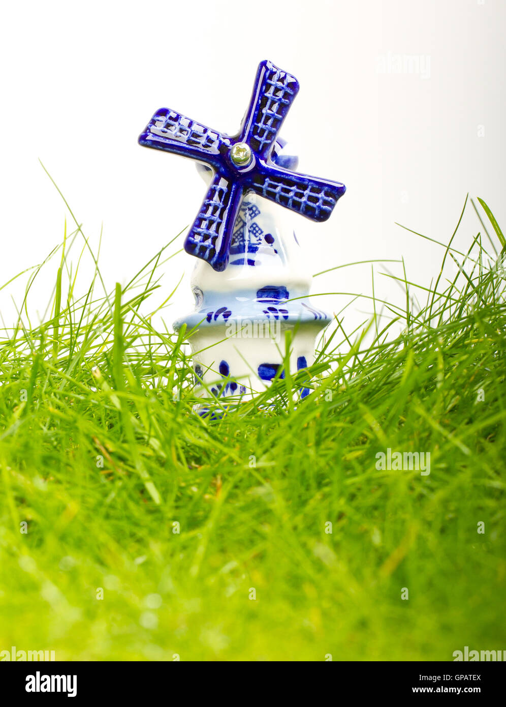 Dutch mini porcelain windmill Stock Photo - Alamy