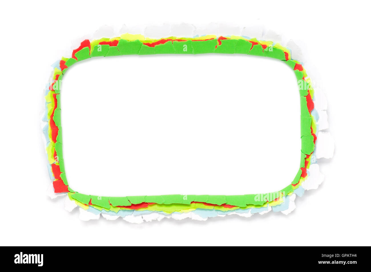 Torn paper edge square Cut Out Stock Images & Pictures - Alamy