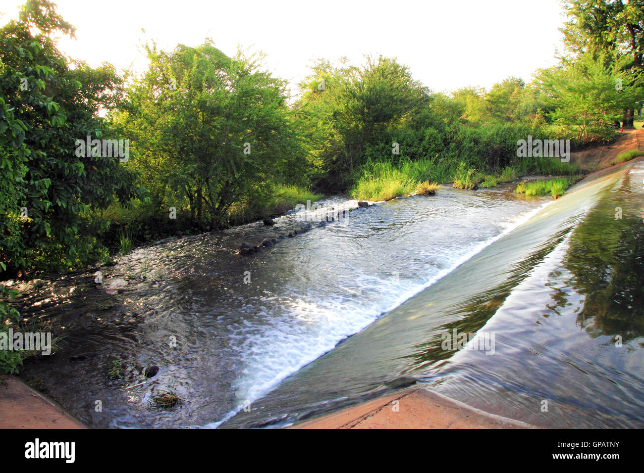 small dam in country side Stock Photo - Alamy