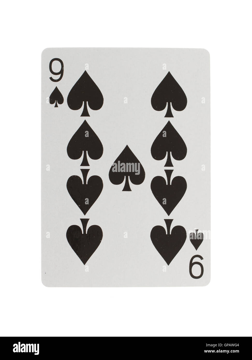 Nine of spades Cut Out Stock Images & Pictures - Alamy