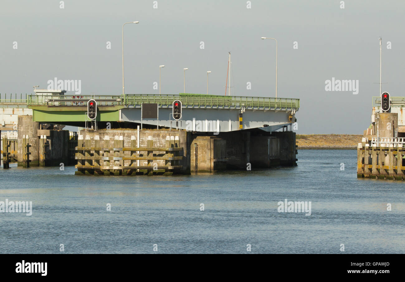 A bridge in the afsluitdijk Stock Photo - Alamy