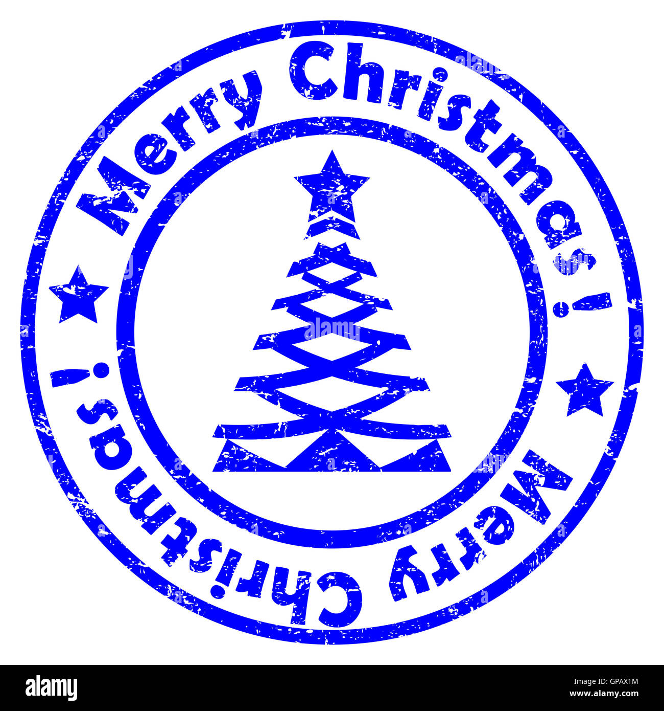 merry christmas blue tree Stock Photo - Alamy