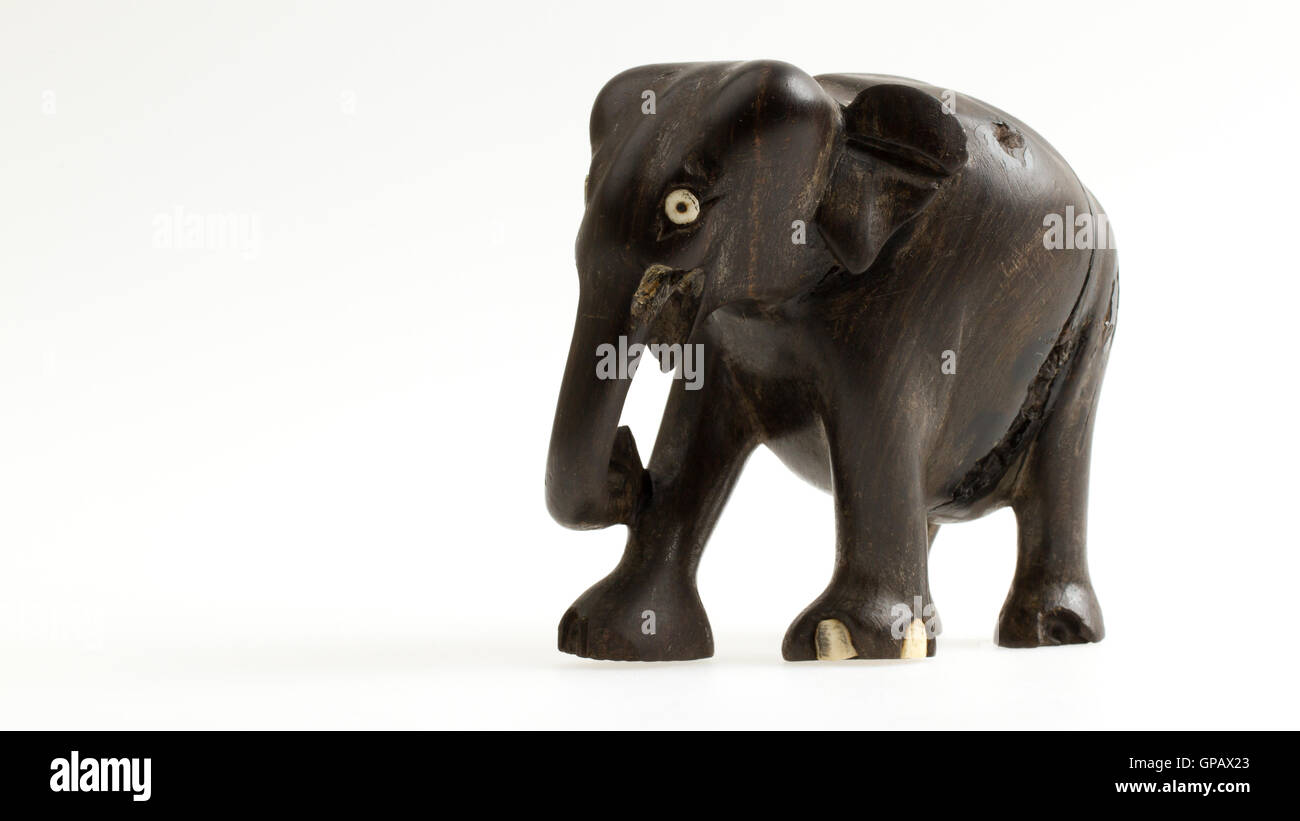 Very old ivory statue of an elephant Stock Photo - Alamy