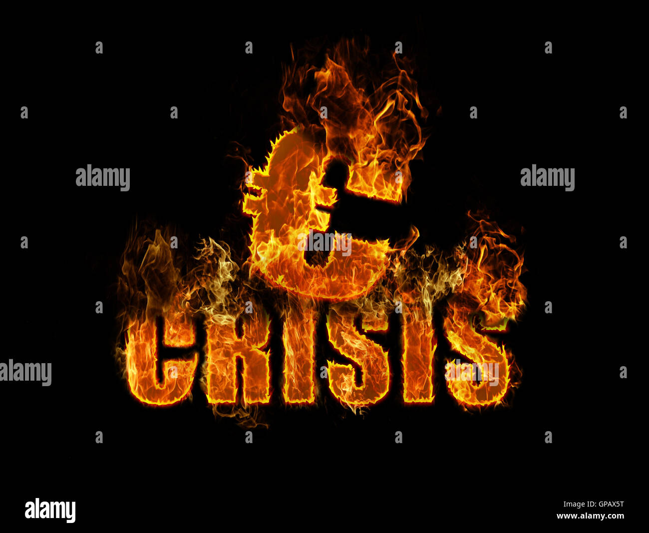 Fire euro sign Stock Photo - Alamy