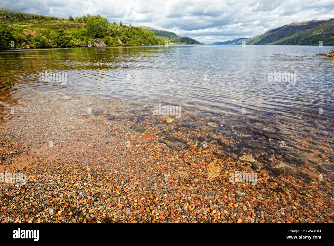 View at lake Loch Ness, Scotland Stock Photo - Alamy