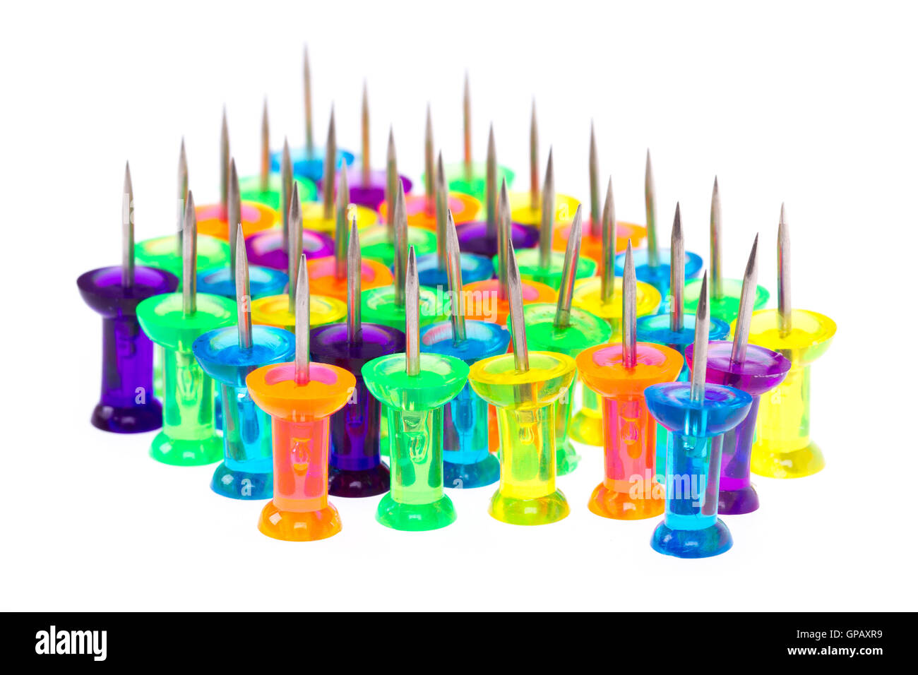 Set of colorful push pins Stock Photo - Alamy Set of colorful push pins Stock Photo - Alamy