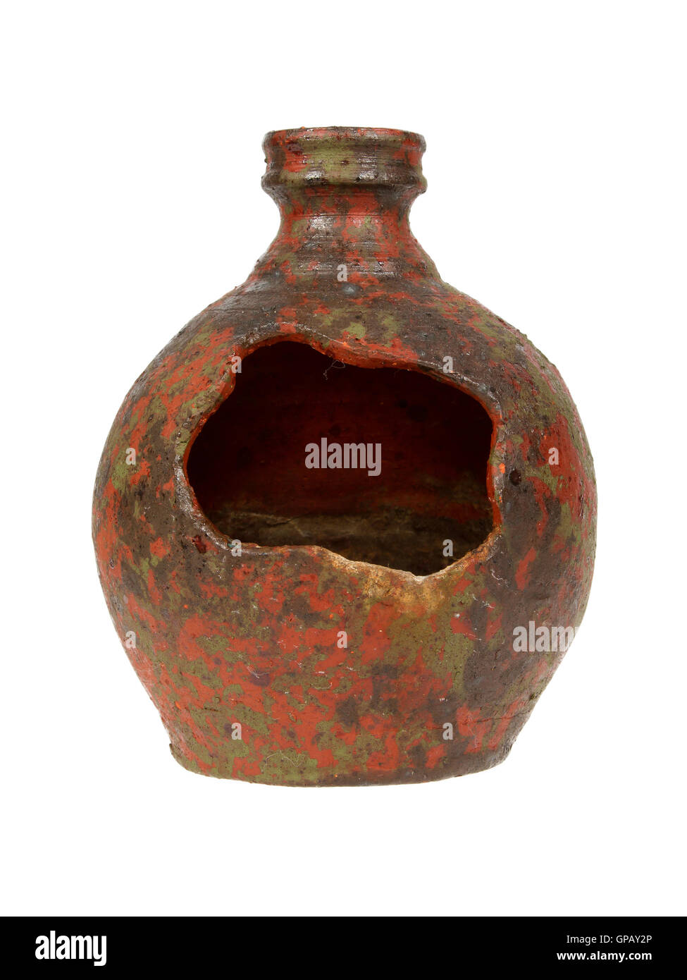 Old red vase from clay, the handwork Stock Photo - Alamy