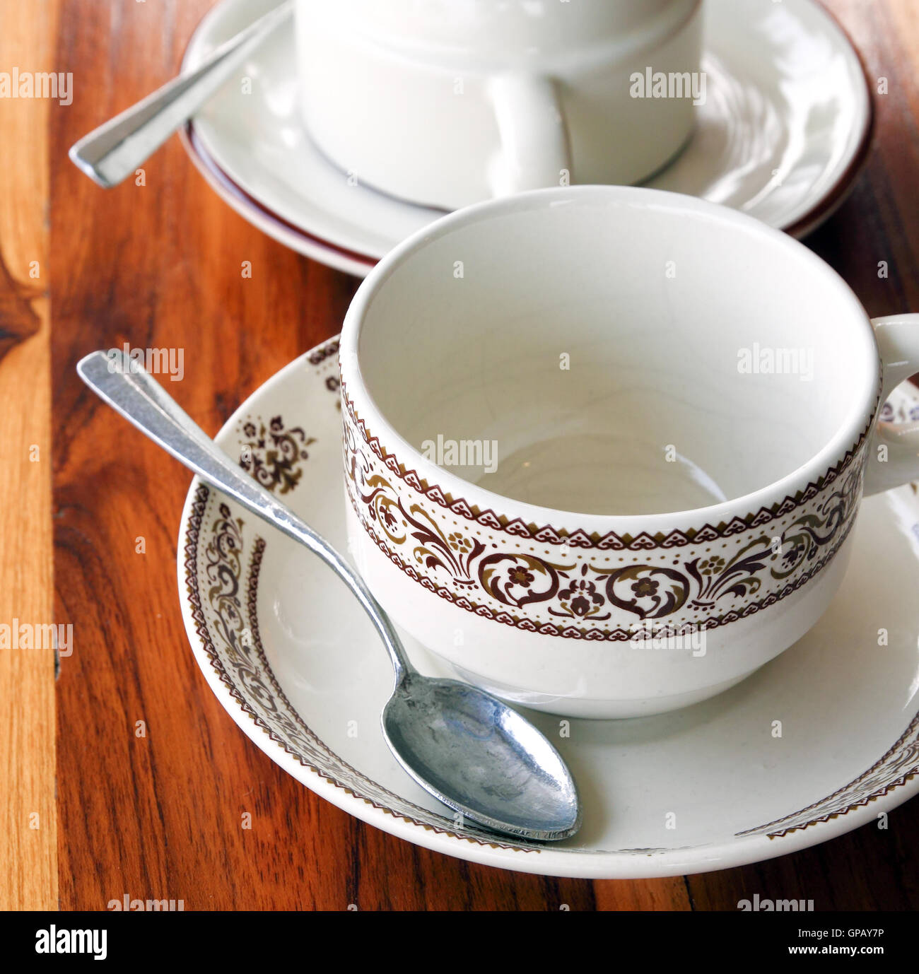 Aerial view above restaurant table hi-res stock photography and images ...