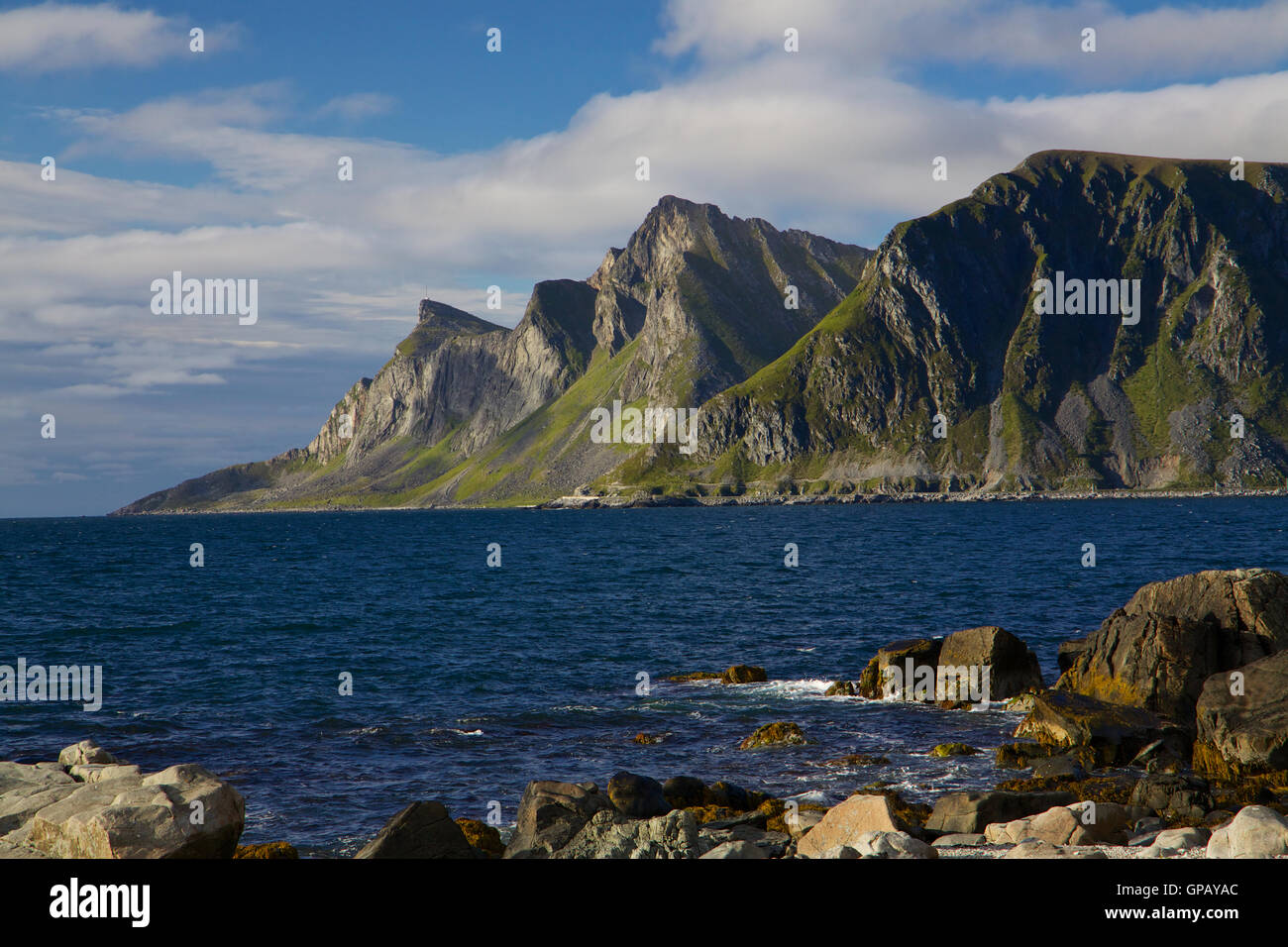 Cliffs on norwegian coast Stock Photo - Alamy