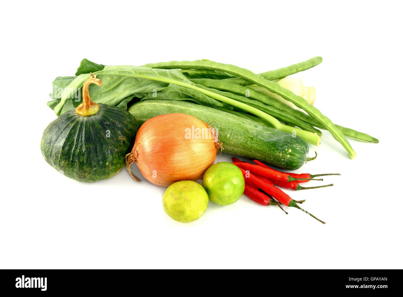 Vegetables mix on white background Stock Photo - Alamy