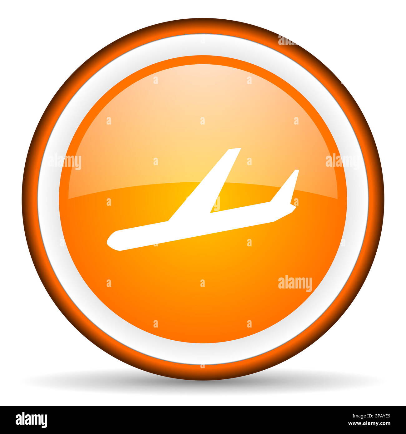 Orange and white aeroplane hi-res stock photography and images - Alamy