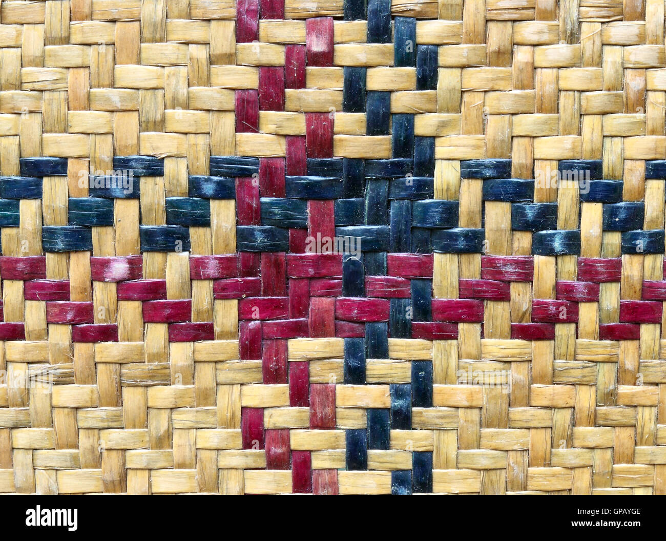 Bamboo wood texture ,Thai handwork Stock Photo - Alamy
