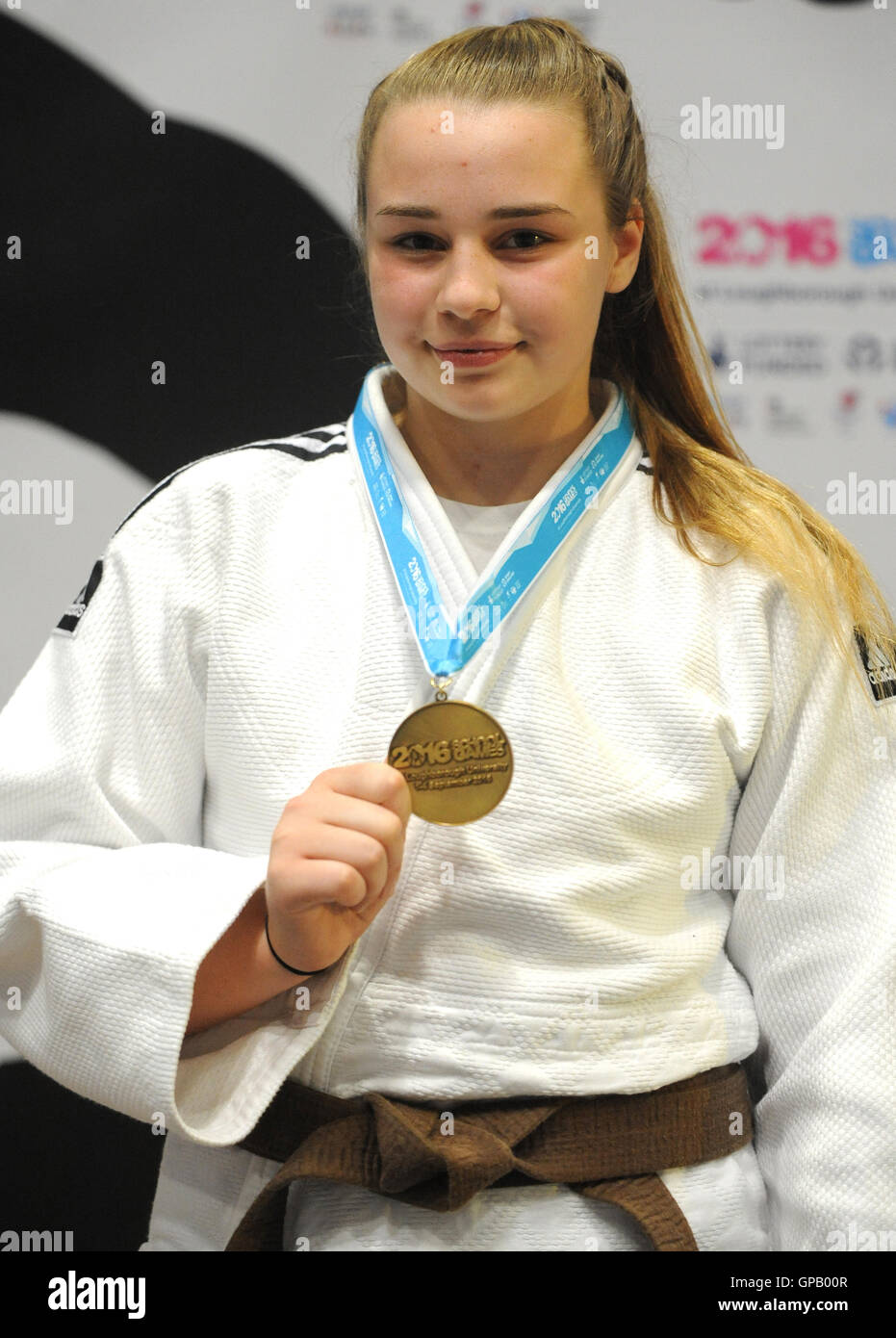 Scotland's Toni Imrie with her gold medal for the under 70kg Women's ...