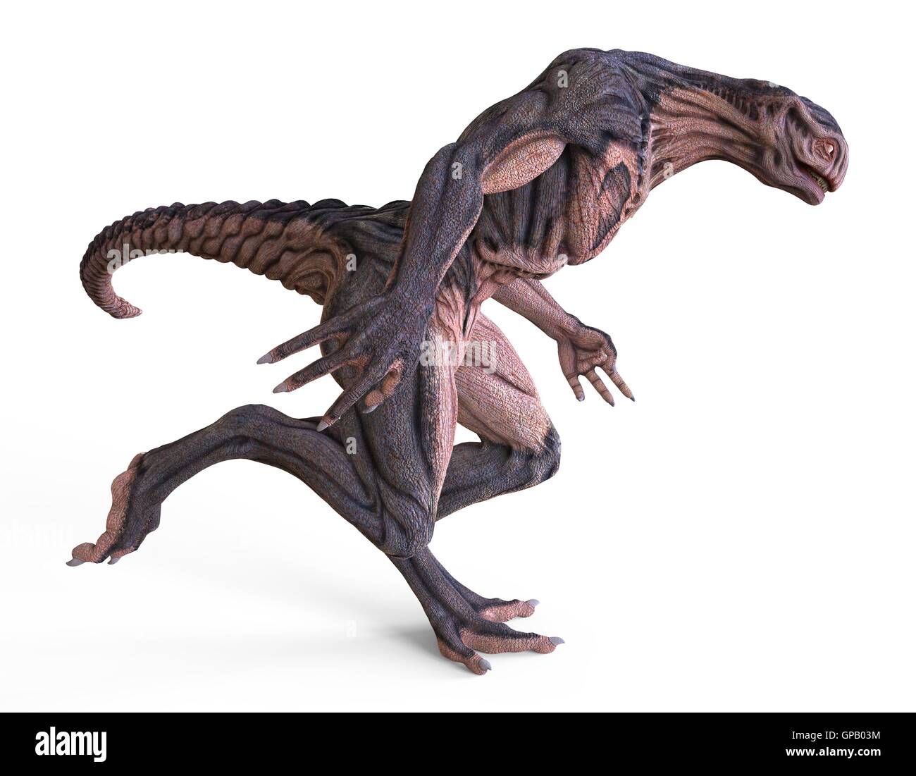 Monster Isolated on White Stock Photo - Alamy