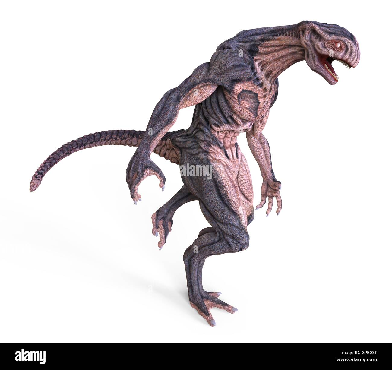 Monster Isolated on White Stock Photo - Alamy