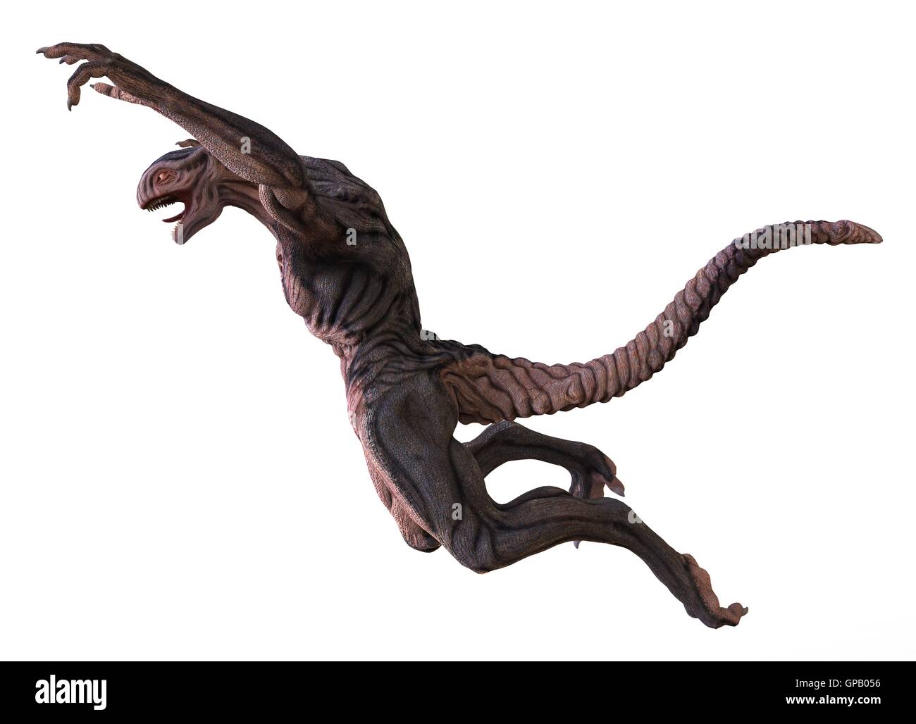 Monster Isolated on White Stock Photo - Alamy
